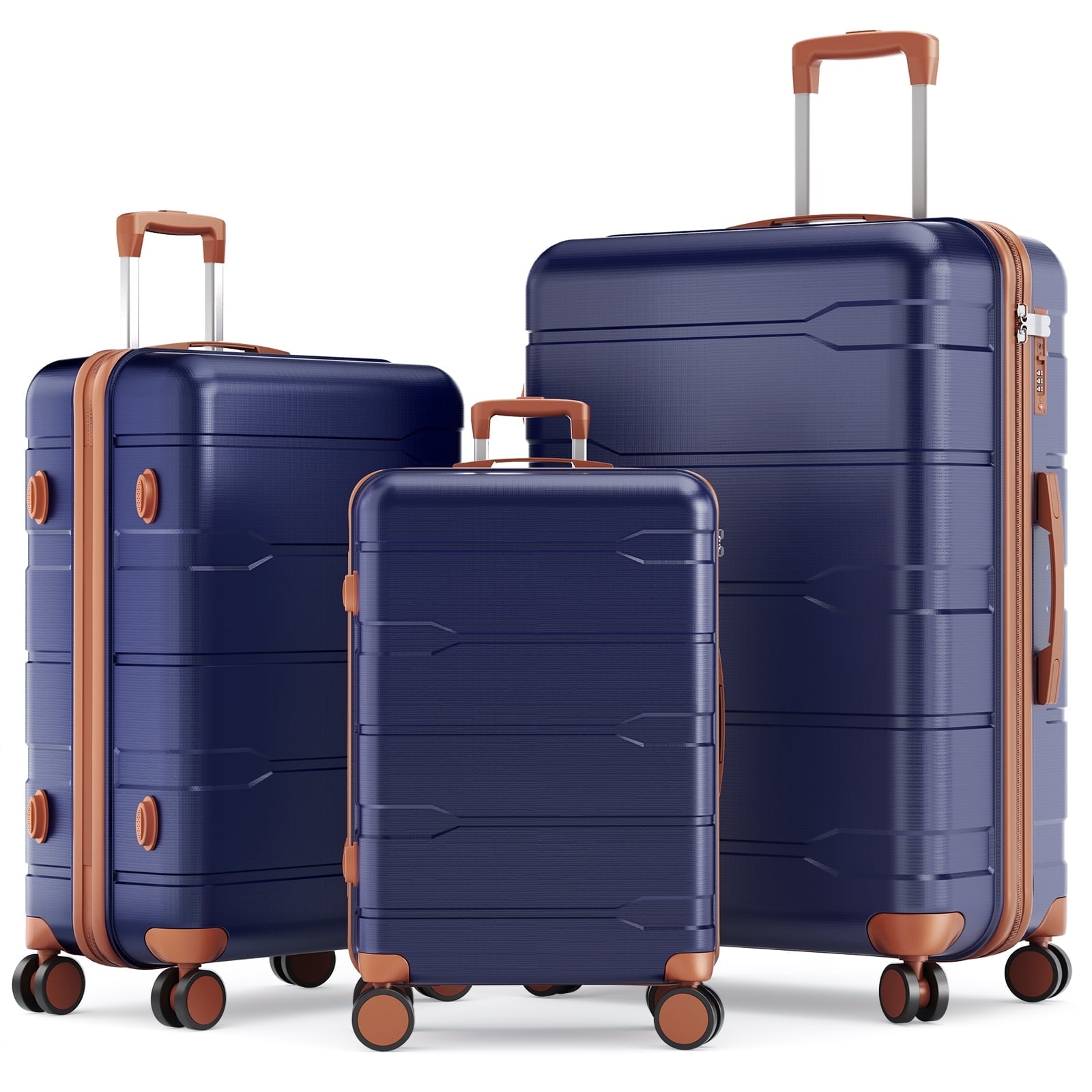 Furnibear 3-Piece Luggage Set (20/24/28in) - TSA Lock, YKK Zippers, Al